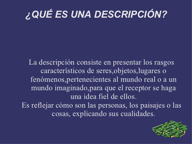 6º ED.PRIMARIA: LA DESCRIPCIÓN