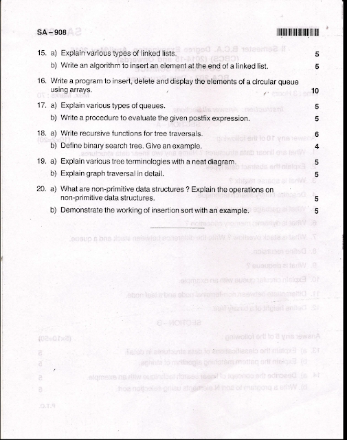 Bangalore University b.c.a. Computer Science bca 203 : data Structures ... Bangalore University b.c.a. Computer Science bca 203 : data Structures ...