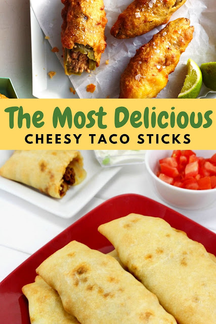 The Most Delicious Cheesy Taco Sticks #breadsticks #snackrecipes