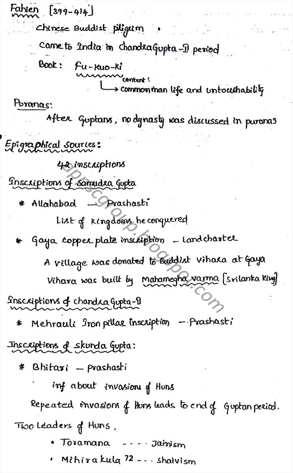 Gupta Age - Ancient India (Short Notes) |APPSC Material, Group 1 Group ...