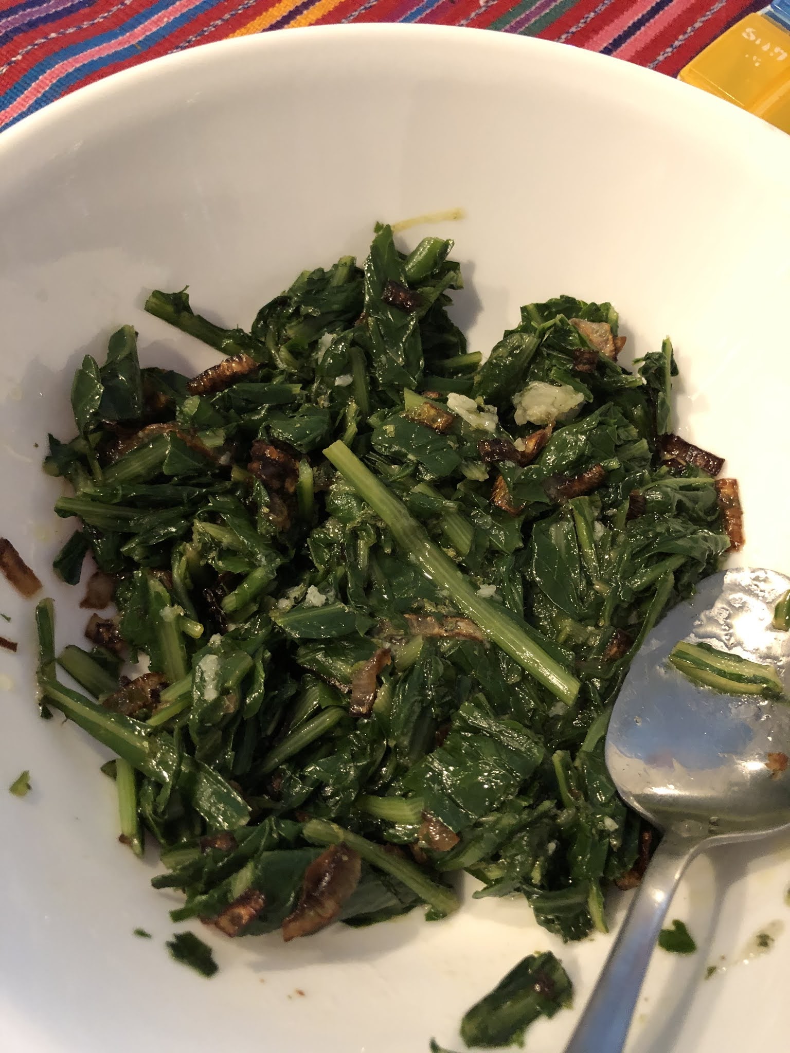 Wade's Global Kitchen: "Hindbeh" or Sauteed Dandelion Leaves....a ...