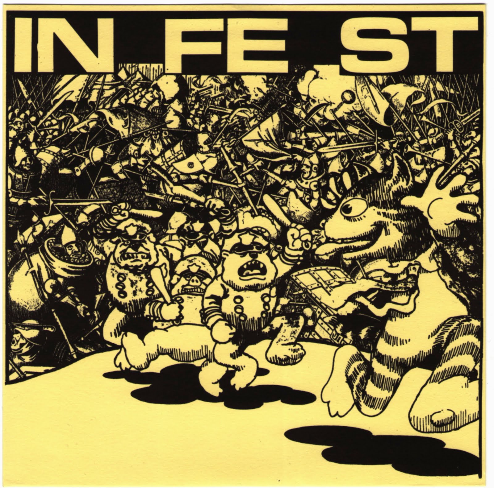 DEDICATED TO SOCIETY. Infest Discography.: INFEST / PHC 8" FLEXI