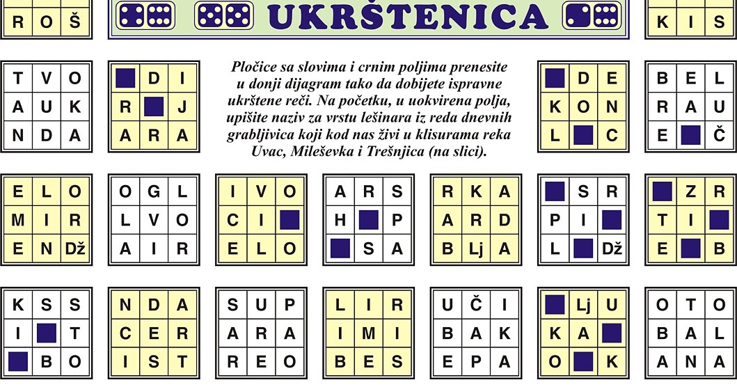 МИРОСЛАВЉЕВА ЕНИГМАТИКА: DOMINO UKRŠTENICA