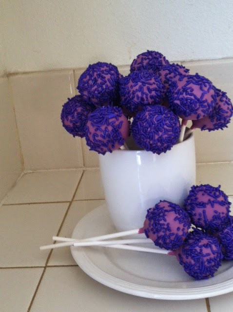 Cake Pop Mama: Ube Cake Pops....Yum and Yum!