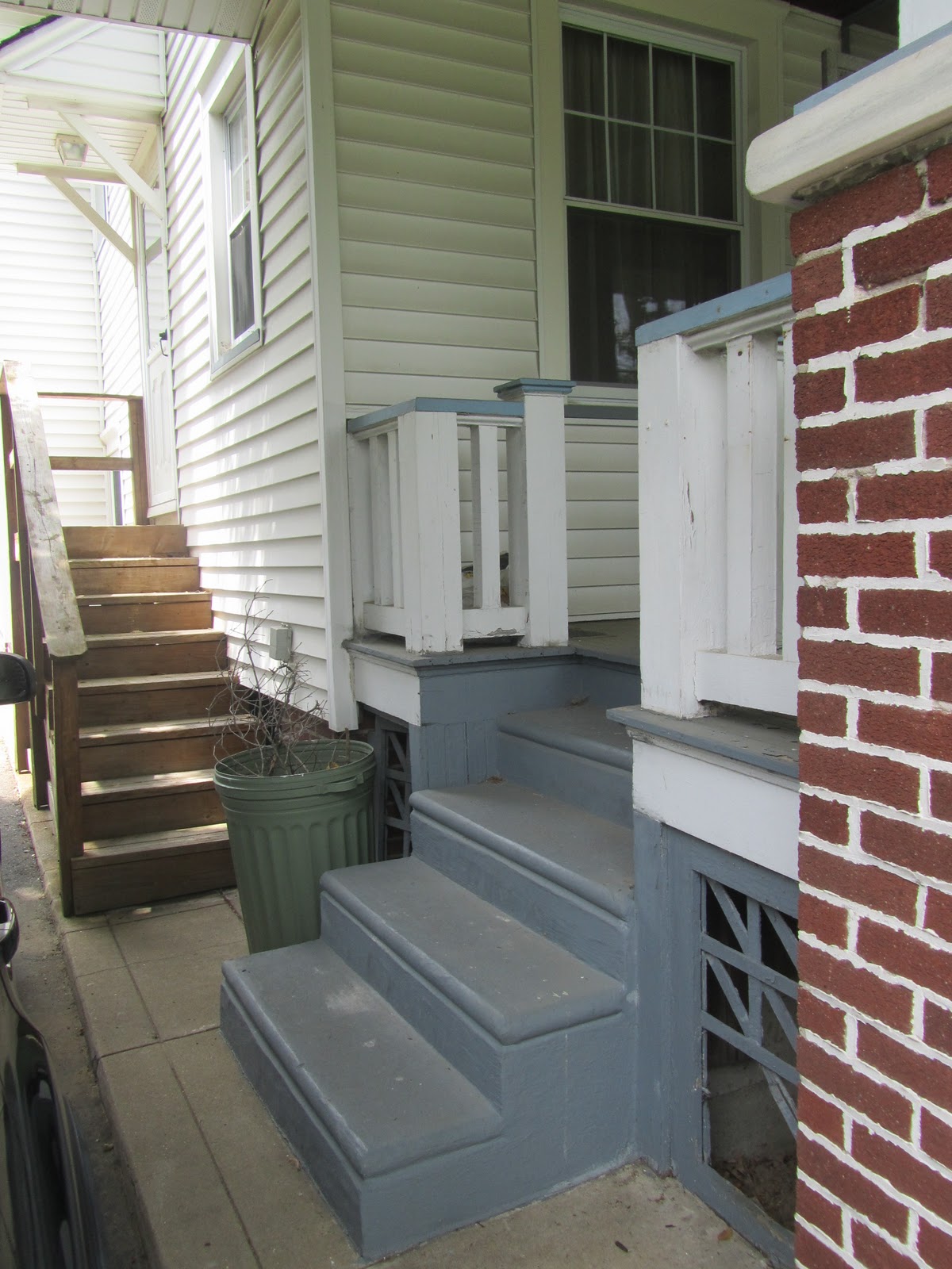 Our 'New' To Us 1910 Foursquare Home: Side Stairs