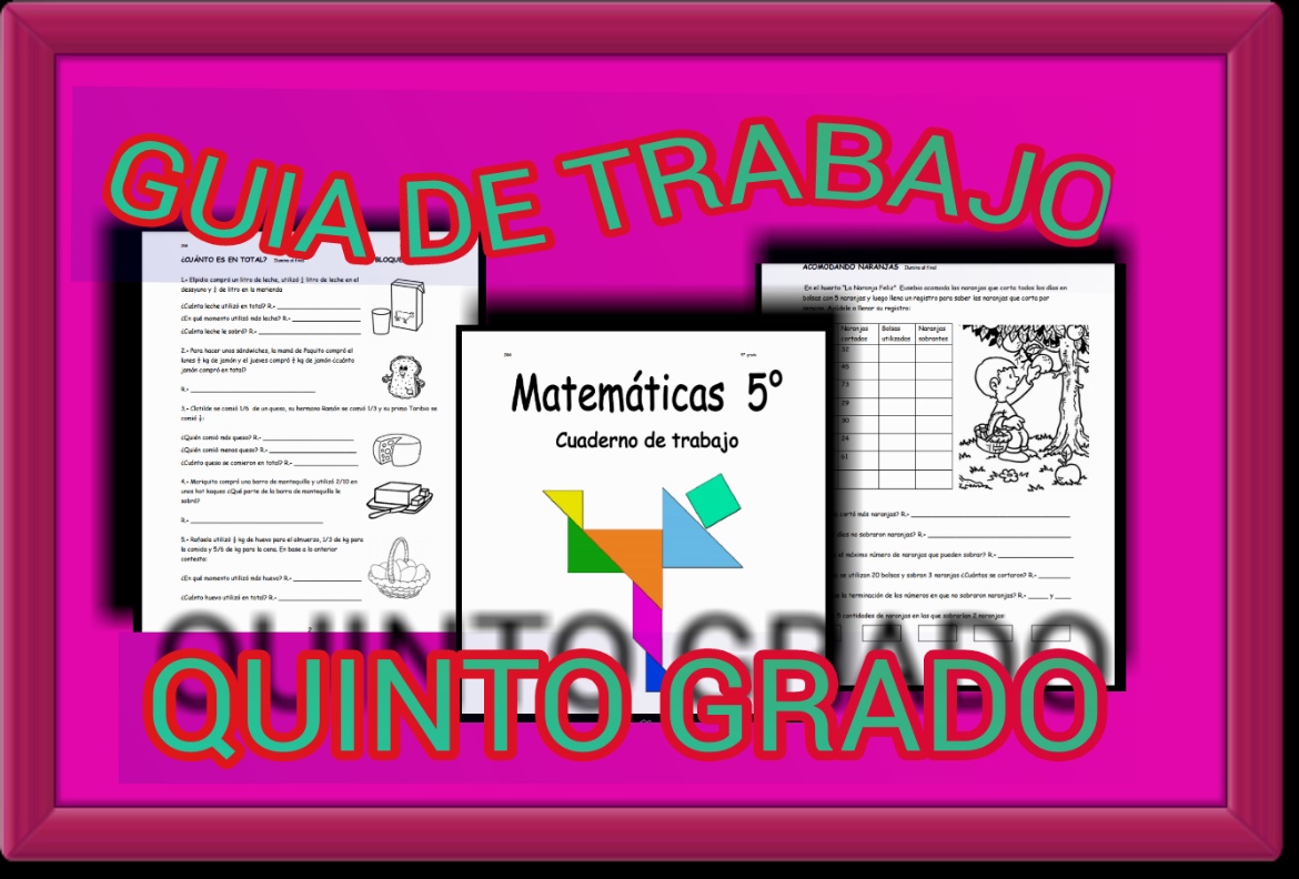 GUIA DE MATEMATICAS QUINTO GRADO ESCOLAR | MATERIAL EDUCATIVO PRIMARIA