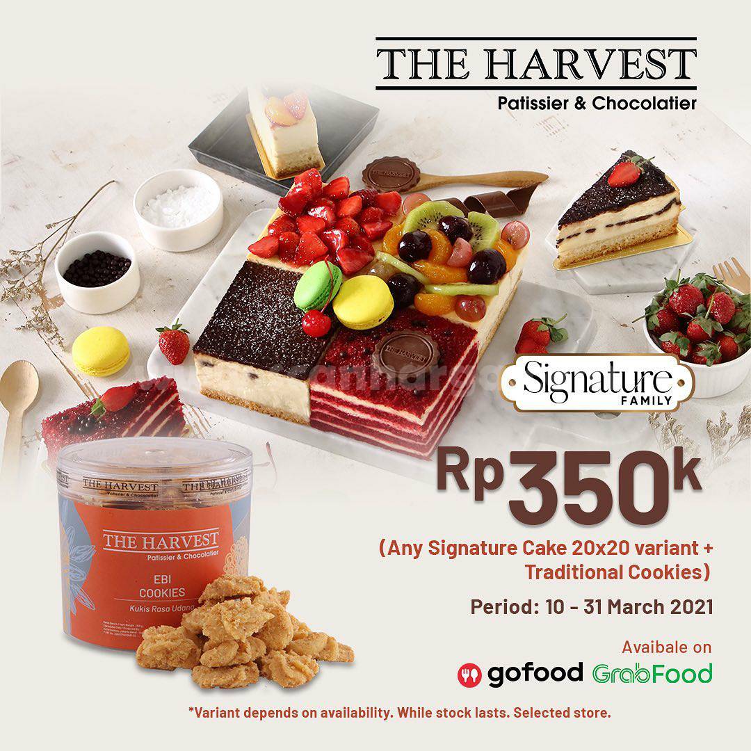 Promo THE HARVEST Bundling Signature Cake + Traditional Cookies cuma Rp ...