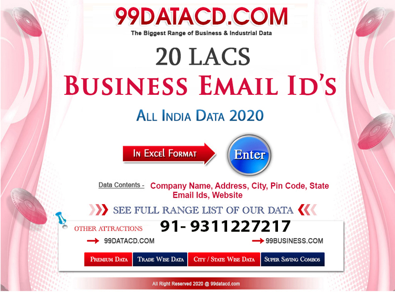 List Of Email Ids Of Companies In Excel Format