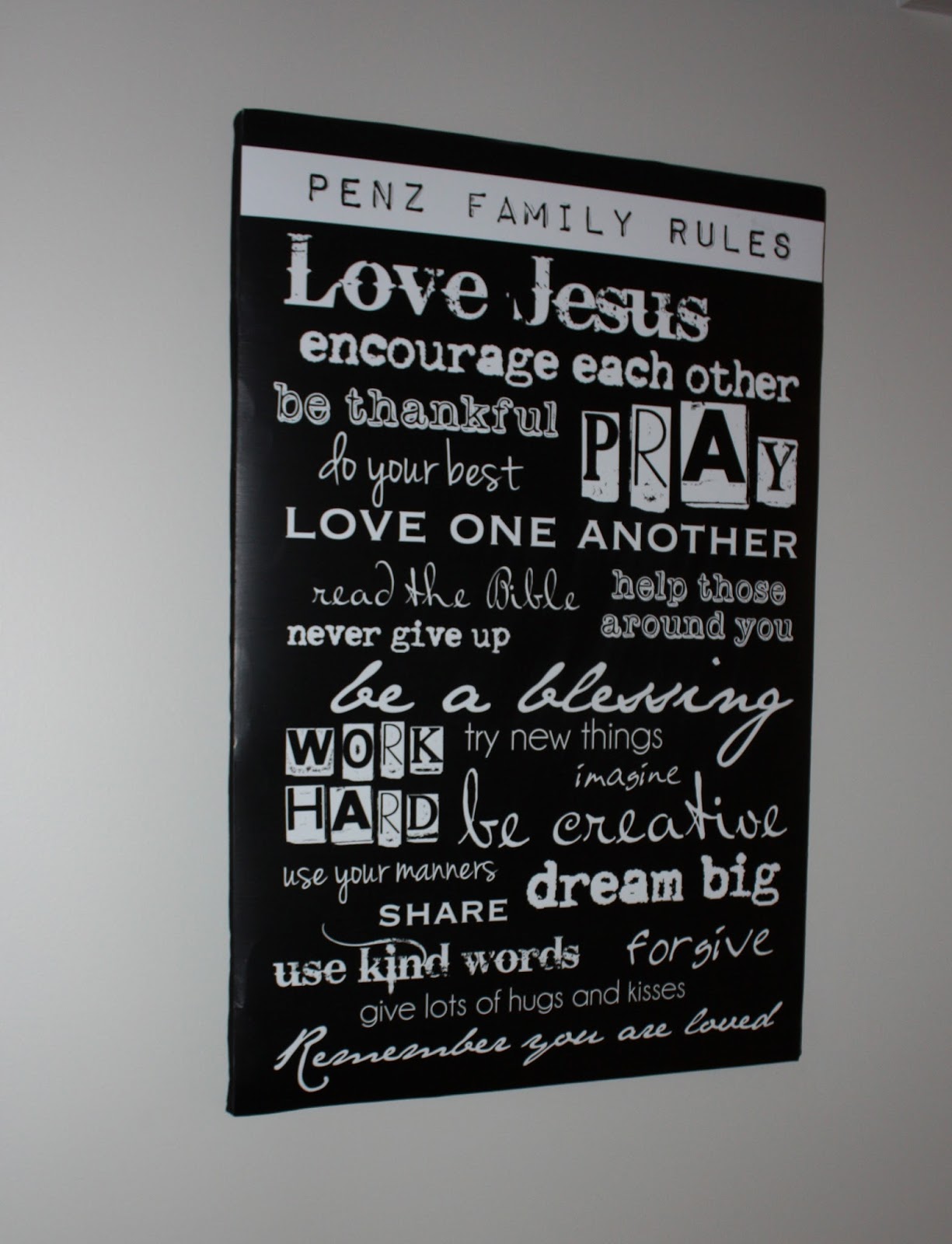 seasons of Autumn: Make your own Family Rules Sign