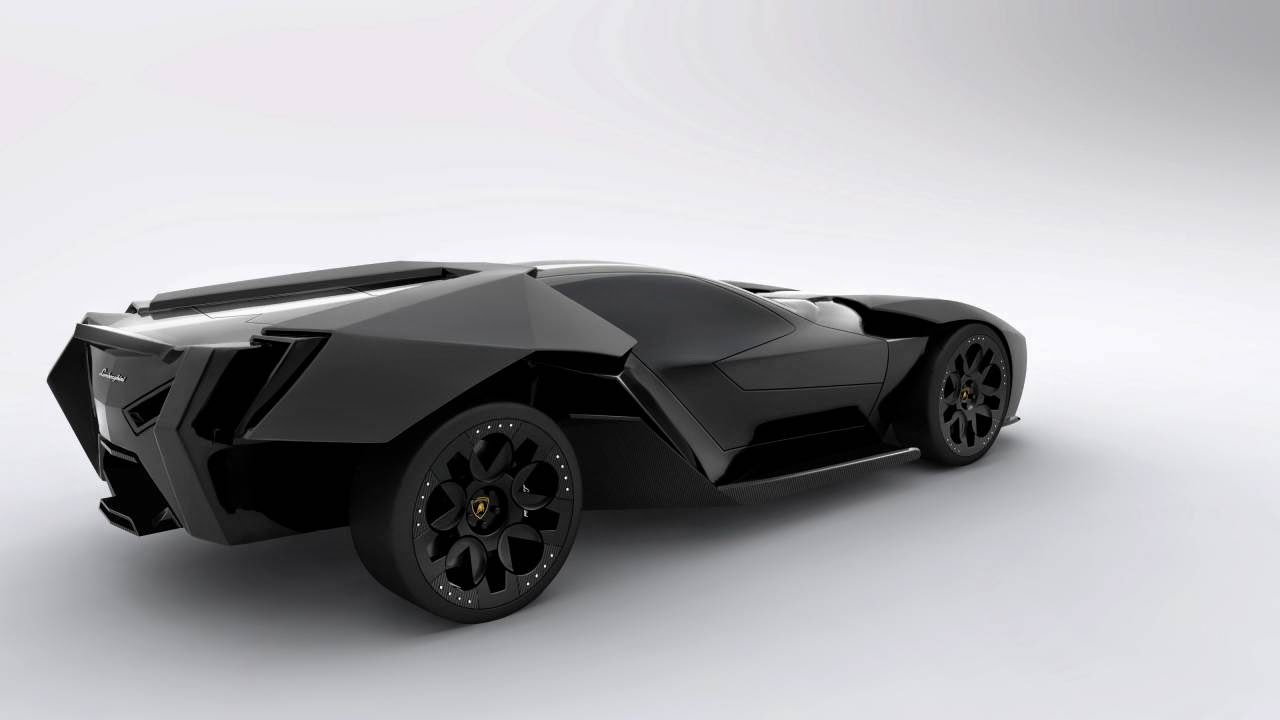 Black Lamborghini Ankonian Concept by Slavche Tanevski - Mycarzilla