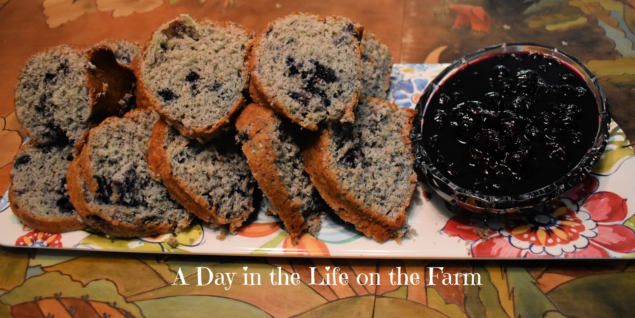 A Day in the Life on the Farm: Melted Blueberry Ice Cream Cake #BundtBakers