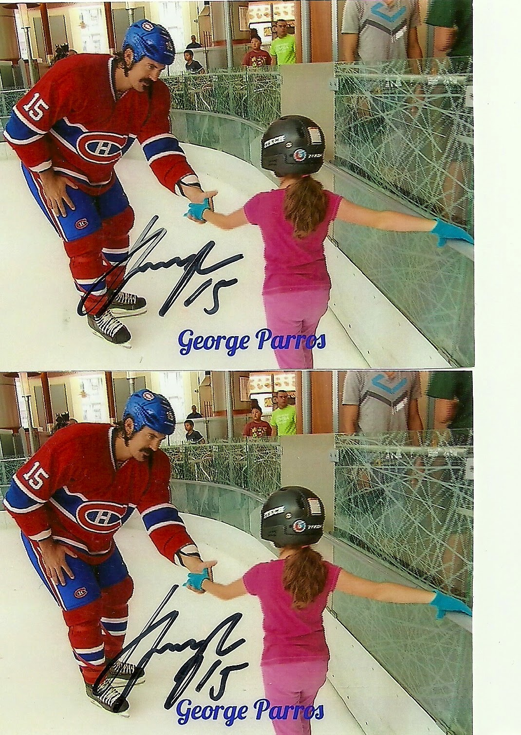 Hell's Valuable Collectibles: George Parros: 7 Autographed Cards
