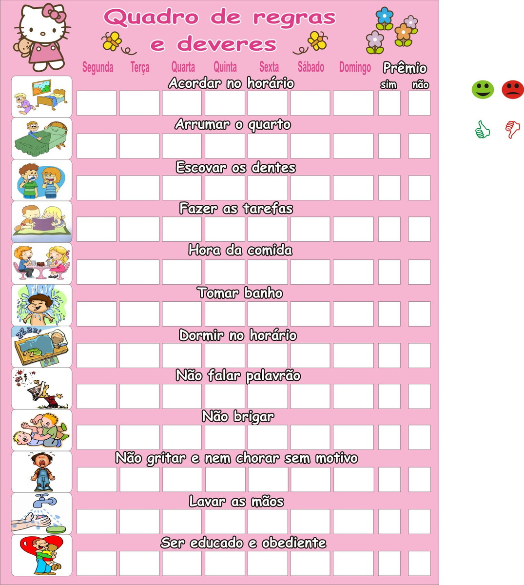 Sala de Recursos: Modelo de ROTINA DIÁRIA