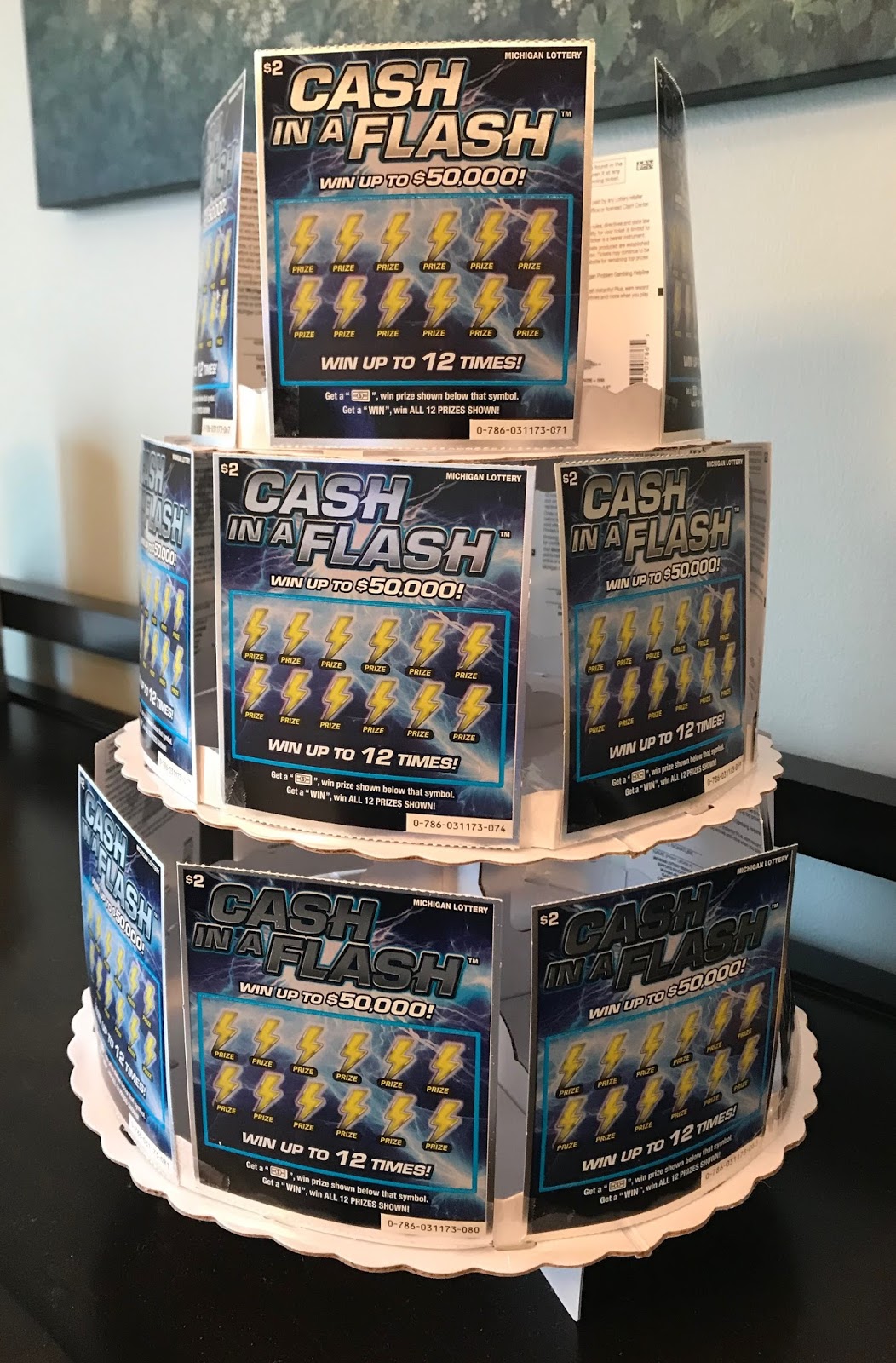 Julie Makes Cards: Lottery Ticket Cake