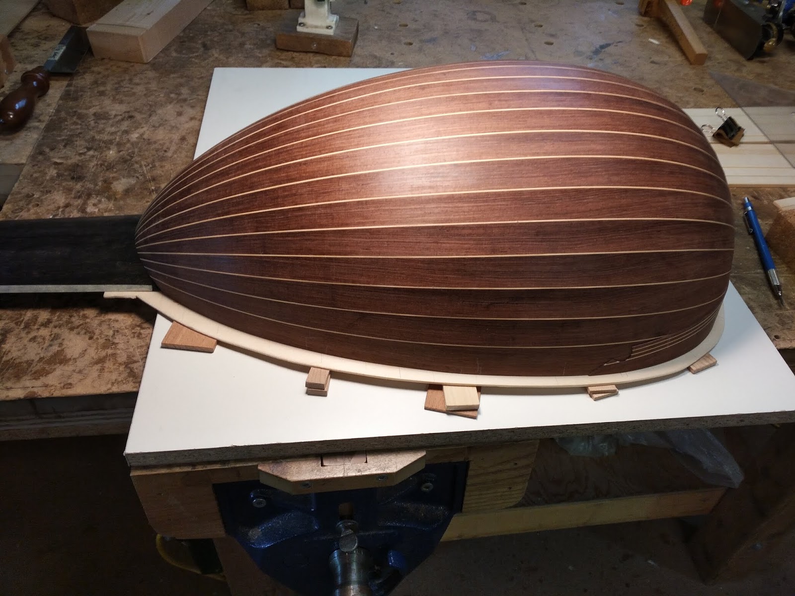 The Lute's Progress,: Building a 13 Course Lute, Start to Finish, 7 ...
