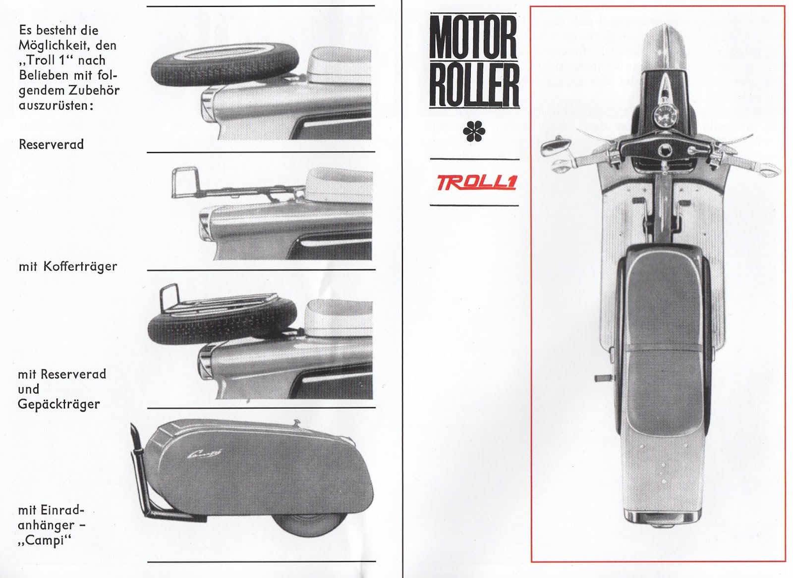 Heinkel Scooter Project: 1964 IWL Troll TR1 brochure