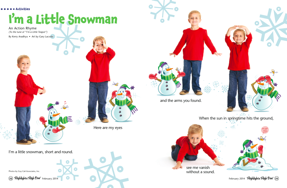 Picture Books & Pirouettes: Poetry Friday: I'm a Little Snowman!