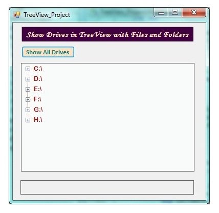 Show Drives With Folders and Files in TreeView in VB.Net, C# ...