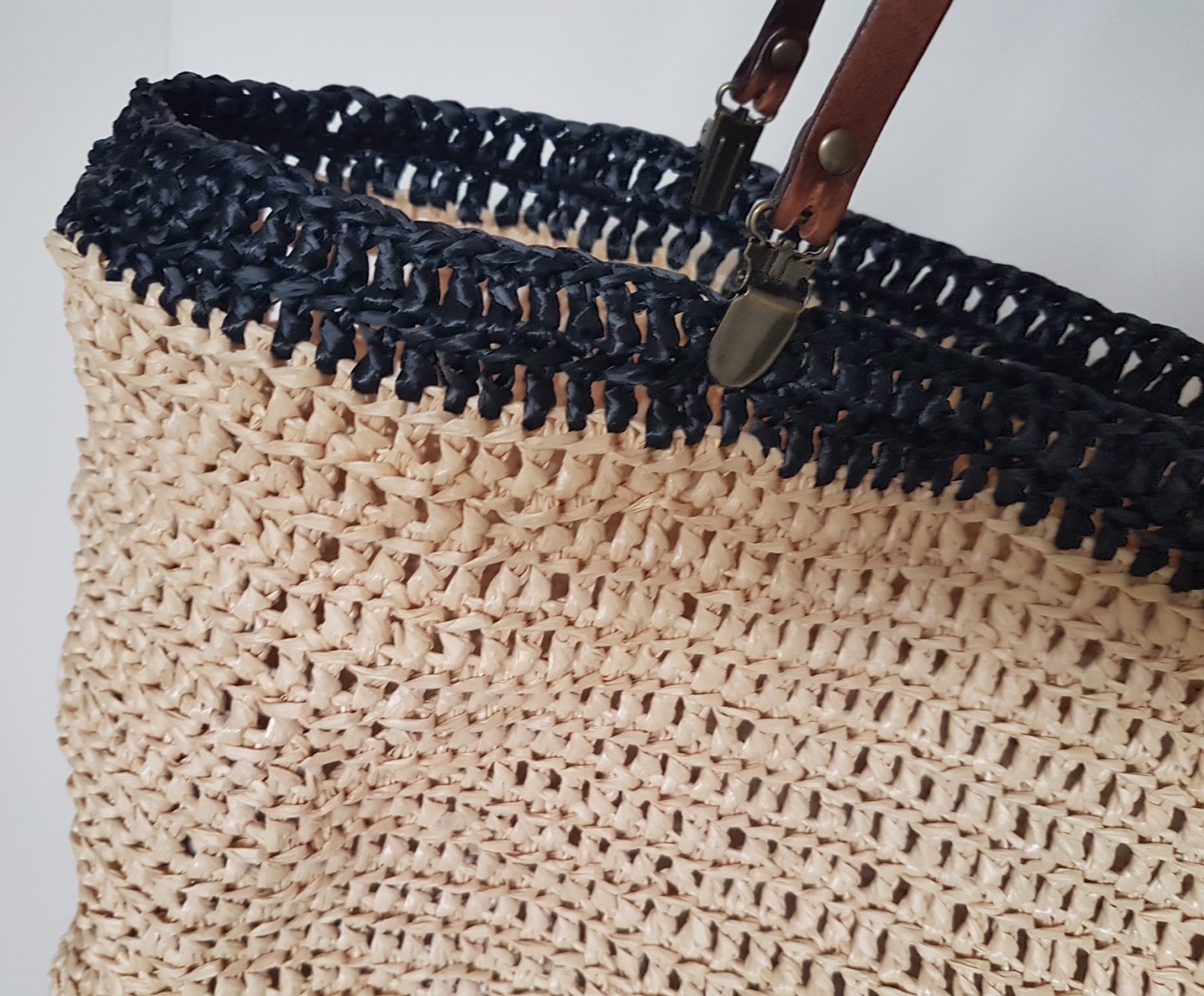 JUBILOCIOS: BOLSO DE RAFIA (a crochet) JUBILOCIOS: BOLSO DE RAFIA (a crochet)
