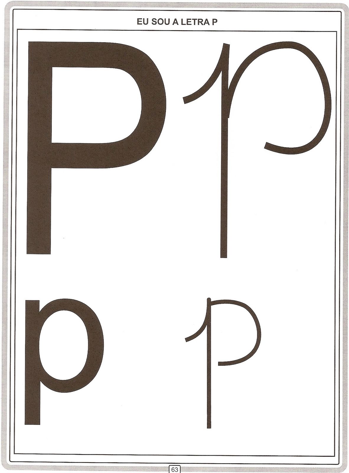 Alfabeto com os 04 tipos de letras!-ESPAÇO EDUCAR