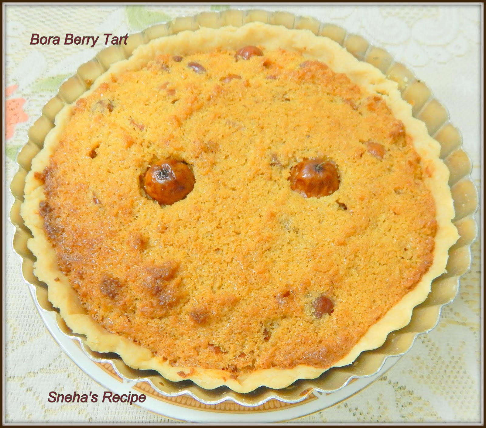 Bora Berry Tart#BakingBloggers - Sneha's Recipe