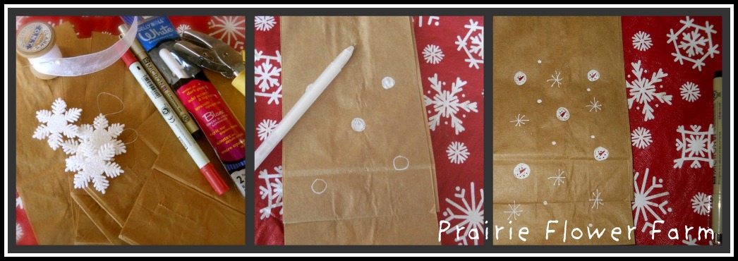 Prairie Flower Farm: Snowman Winter Gift Bag Tutorial.......easy!