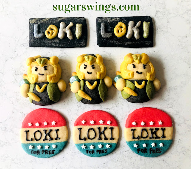 Sugar Swings! Serve Some: Marvel's Loki God of Mischief Cookies