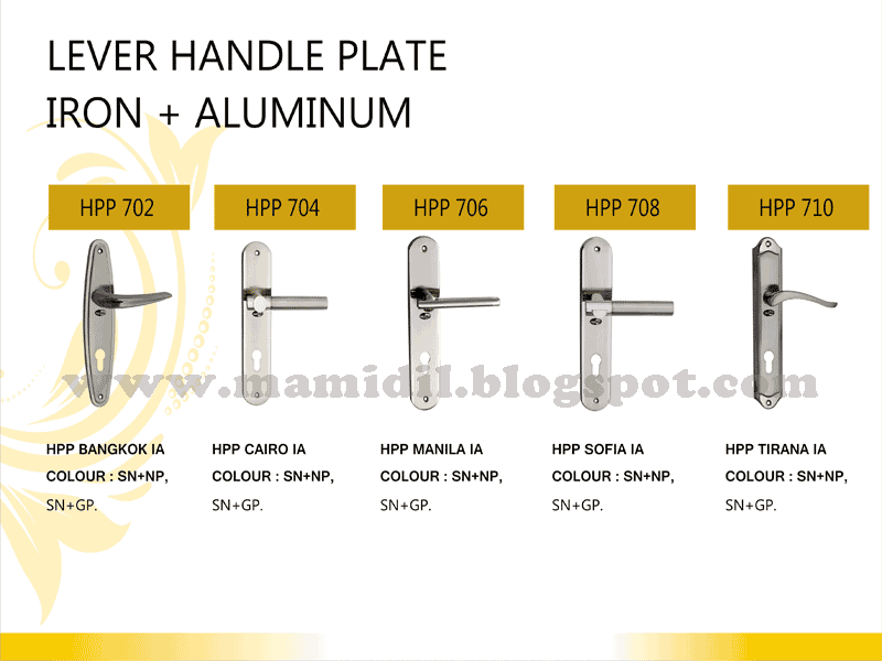 lever handle plate paloma ~ paloma lock