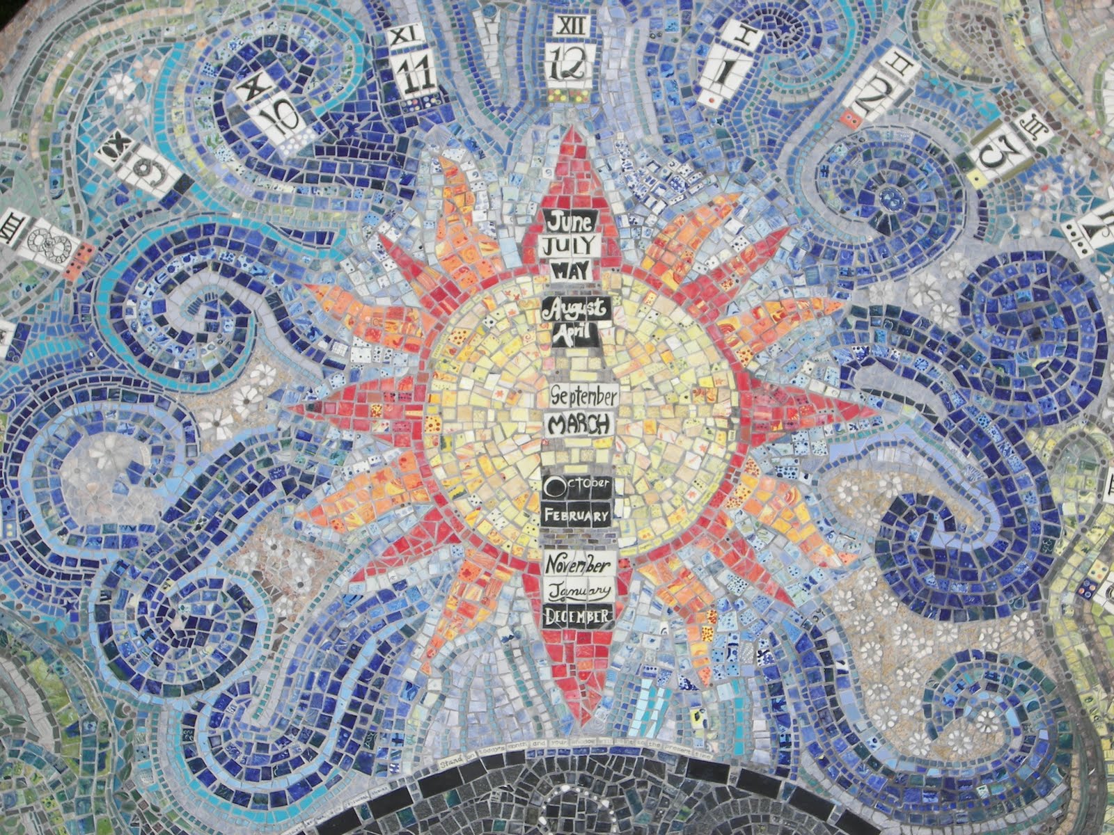 Mosaic Sundial