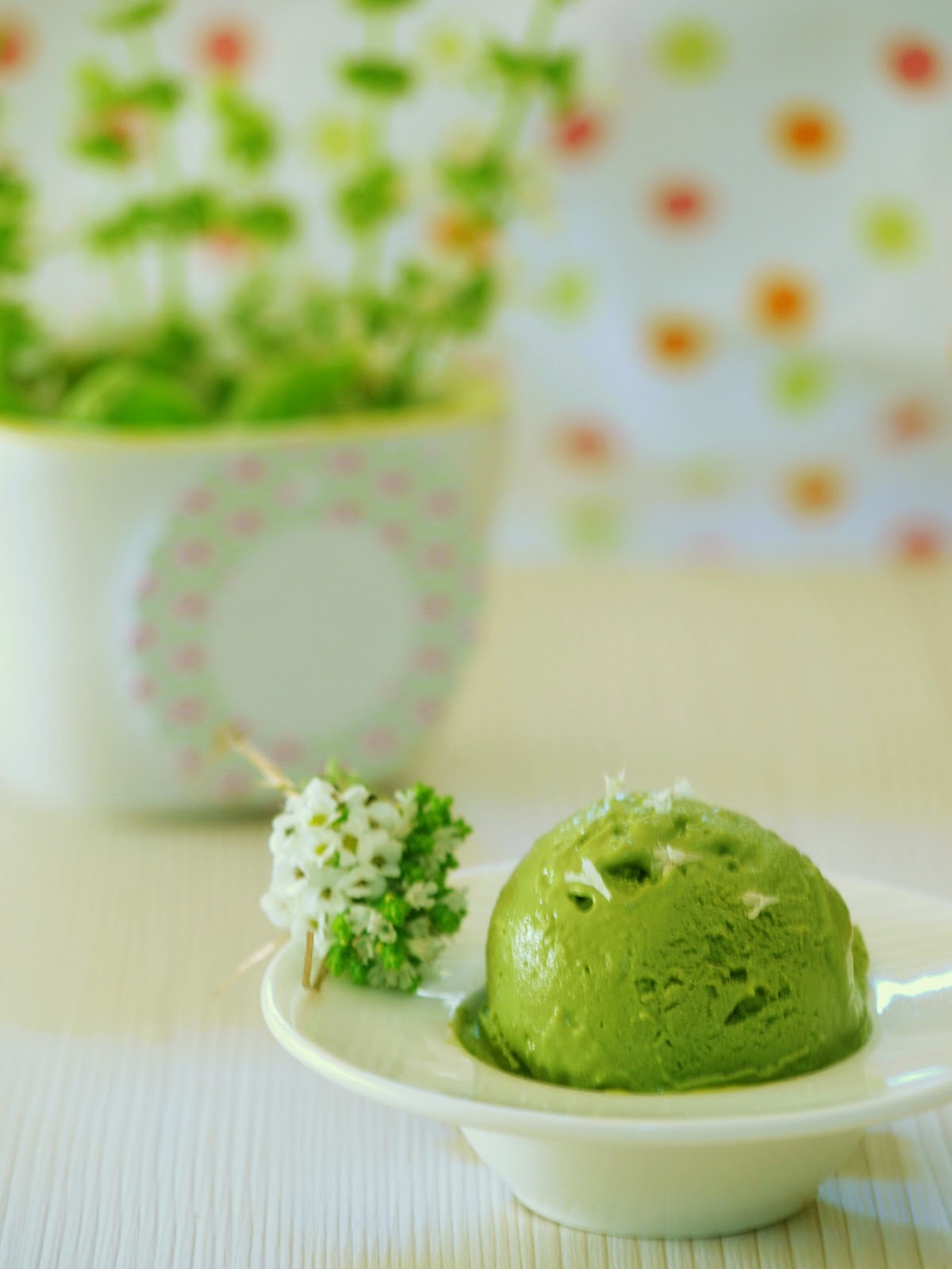 Bocados dulces y salados: Helado de té Matcha