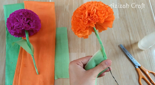 Cara Simple Membuat Bunga Pompom Cantik Dari Kertas Krep - Kerajinan ...