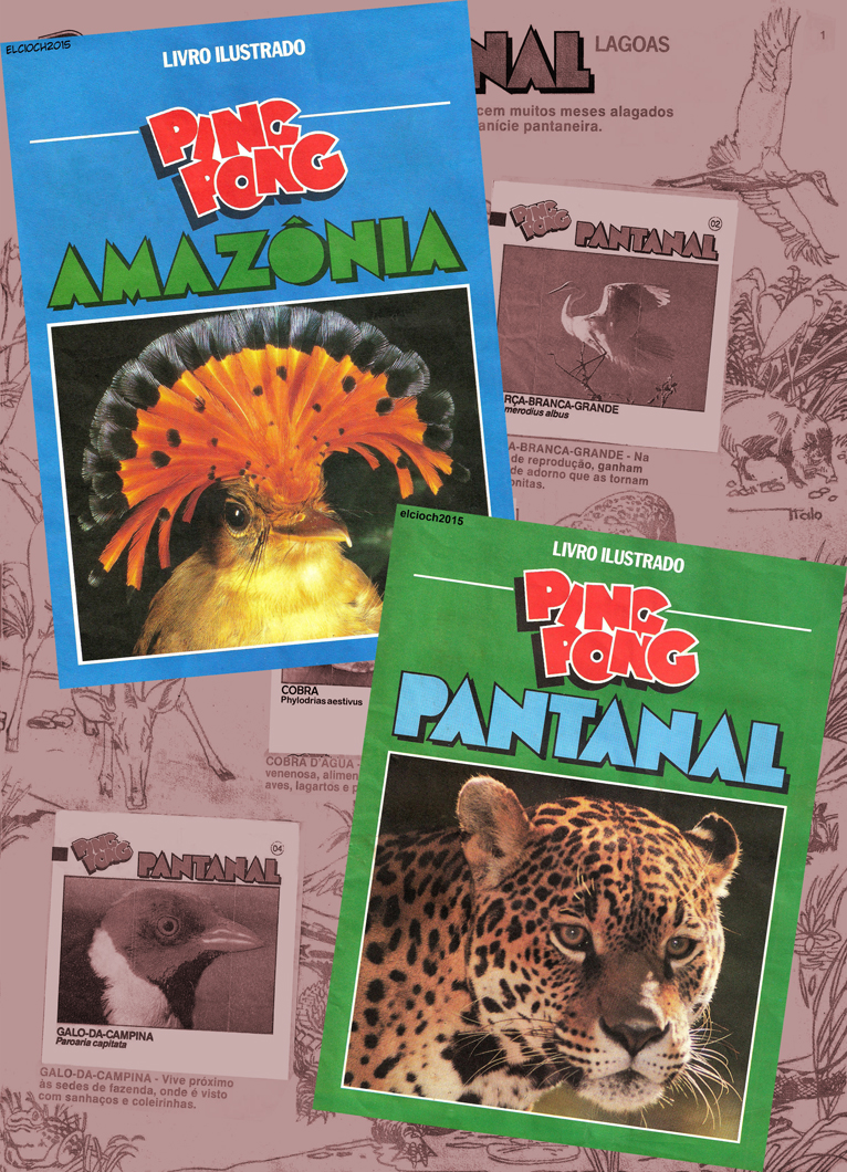 Papel Digital: Album de figurinhas Pantanal e Amazonia