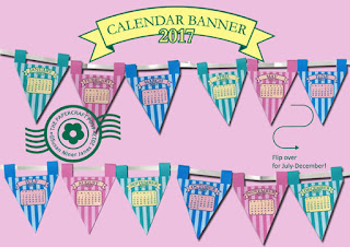 The Papercraft Post: Calendar Banner 2017
