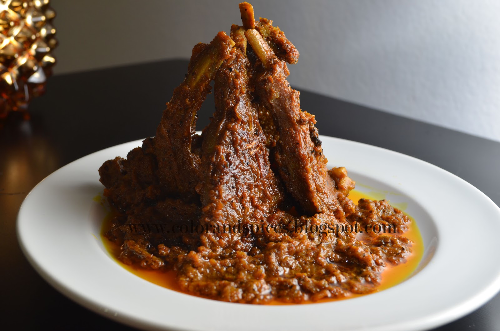 Color and Spices: Mutton chaap