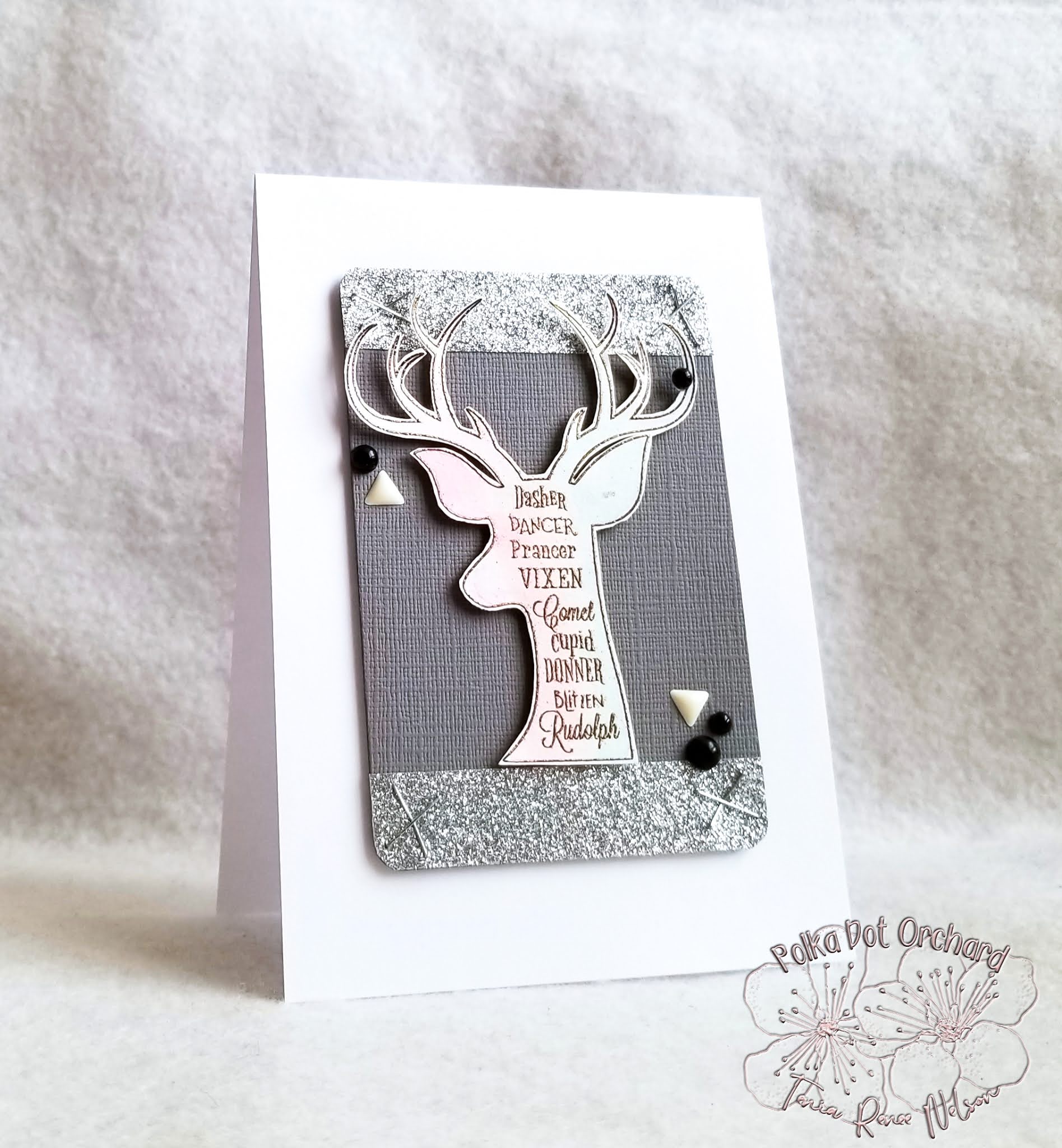 Jazzy Paper Designs: Reindeer Christmas Card
