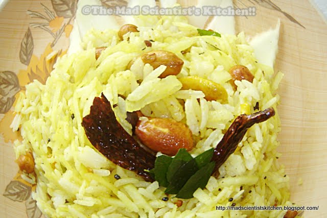 ManvinKai Chitra Anna or Raw Mango Rice - msk