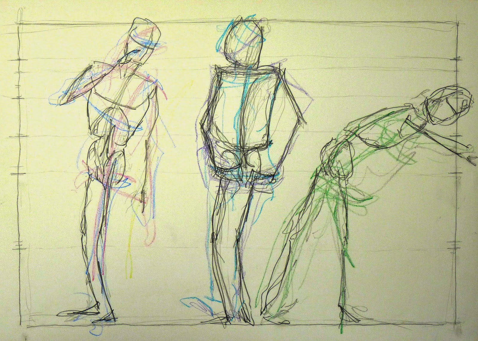 Learning to draw: Learning to see: Movement in the Mannikin Frame