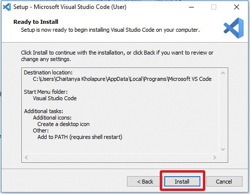 Installation of VS Code Editor