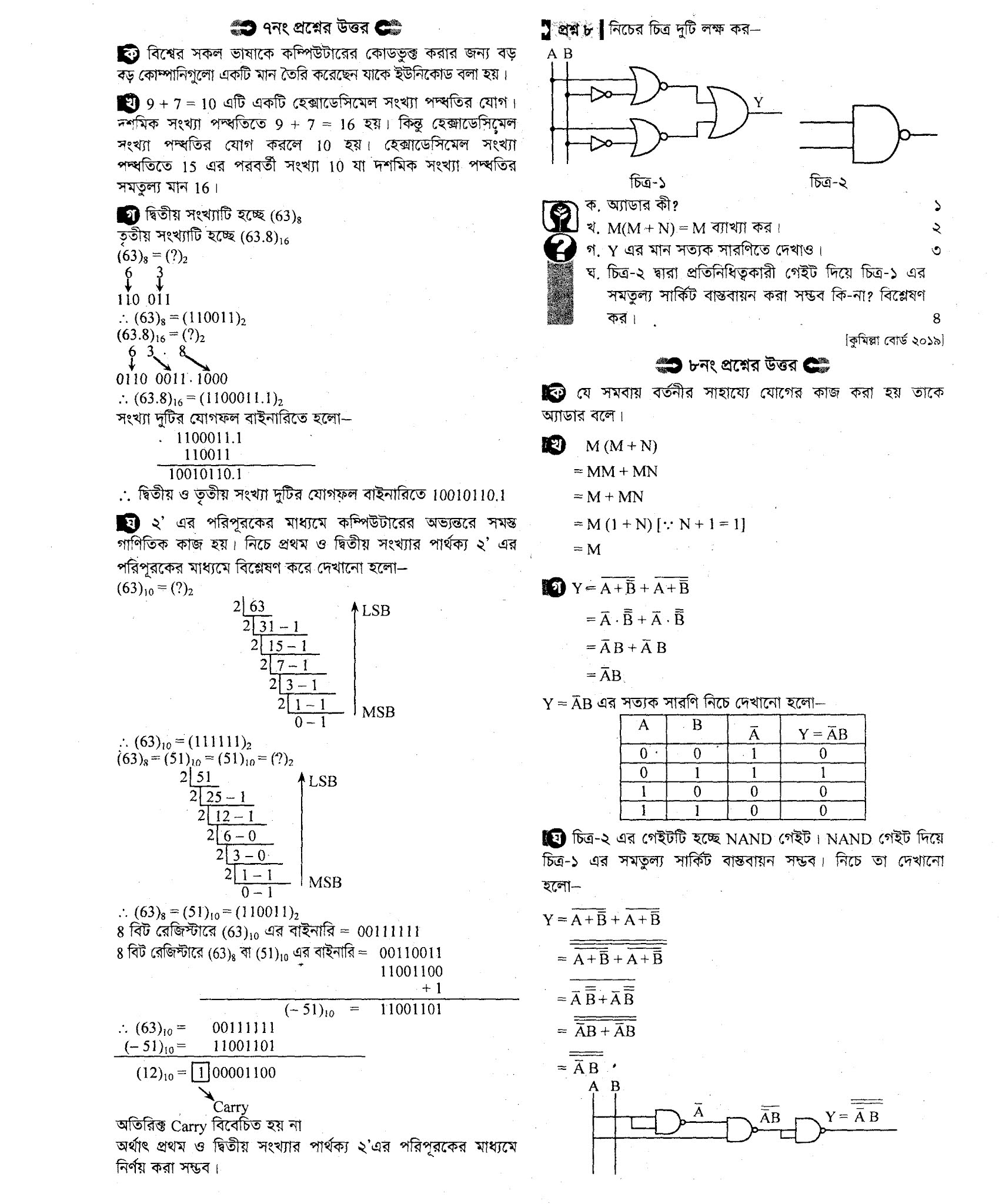 HSC ICT Chapter three Board Question with answer 2019 - URANUS TEACHING ...