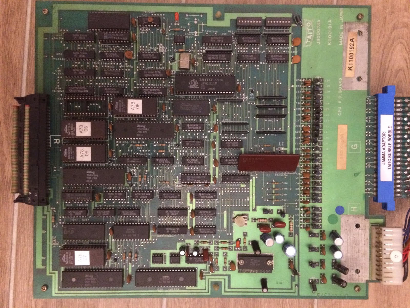 Arcade PCB Fever: Bubble Bobble by Taito