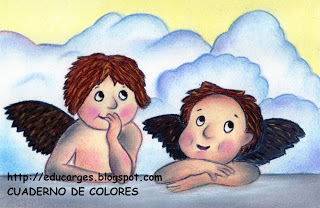 Zona Iluminada: El hada y el ser alado de alas plegadas