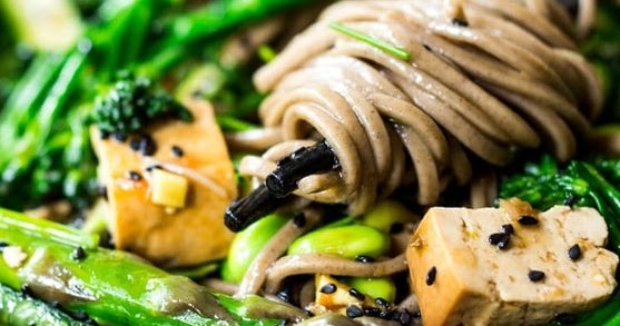 Jade Noodles- vegan soba noodles #vegetarian #glutenfree