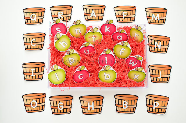 Apple Themed Preschool Math and Literacy Center | The Pinay Homeschooler