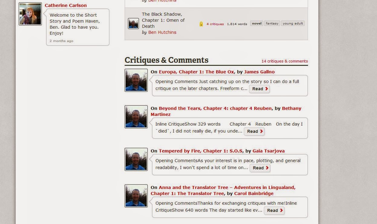 Mad Ink: Scribophile - A Favorite Online Writing Community