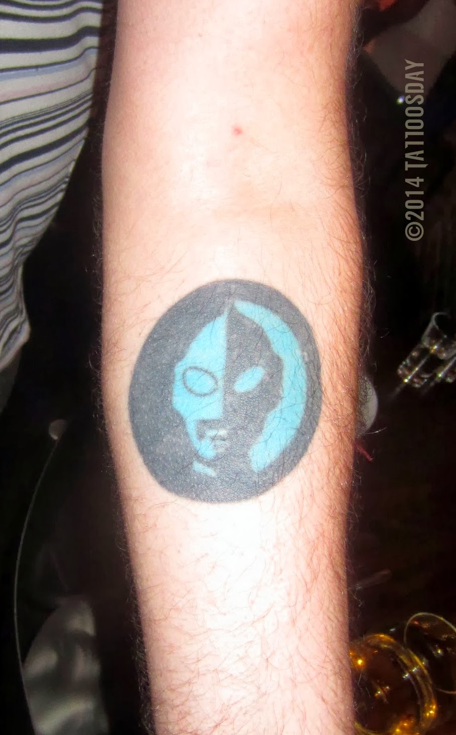 Chuck's Ultraman Tattoo