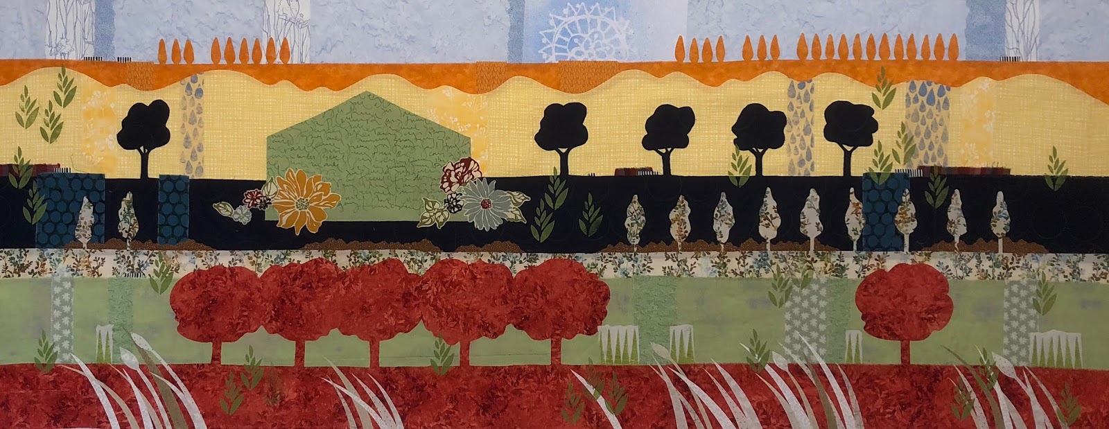 Deborah's Journal: Treelines Art Quilt -- The Whole Process