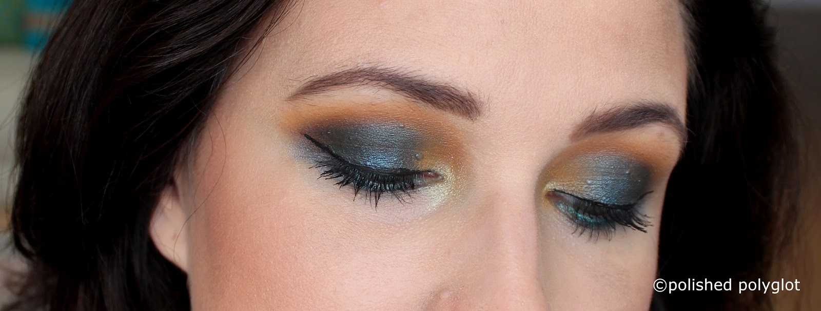 Makeup │ Look in teal and mustard yellow [Monday Shadow Challenge ...