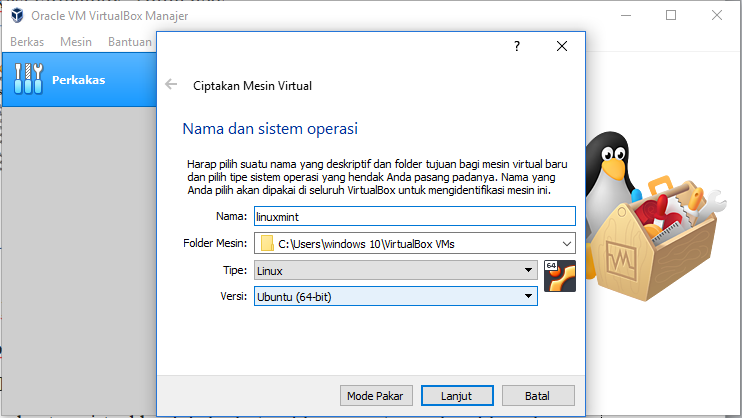 Langkah-Langkah Instal Distro LinuxMint menggunkan Virtual Box ... Langkah-Langkah Instal Distro LinuxMint menggunkan Virtual Box ...