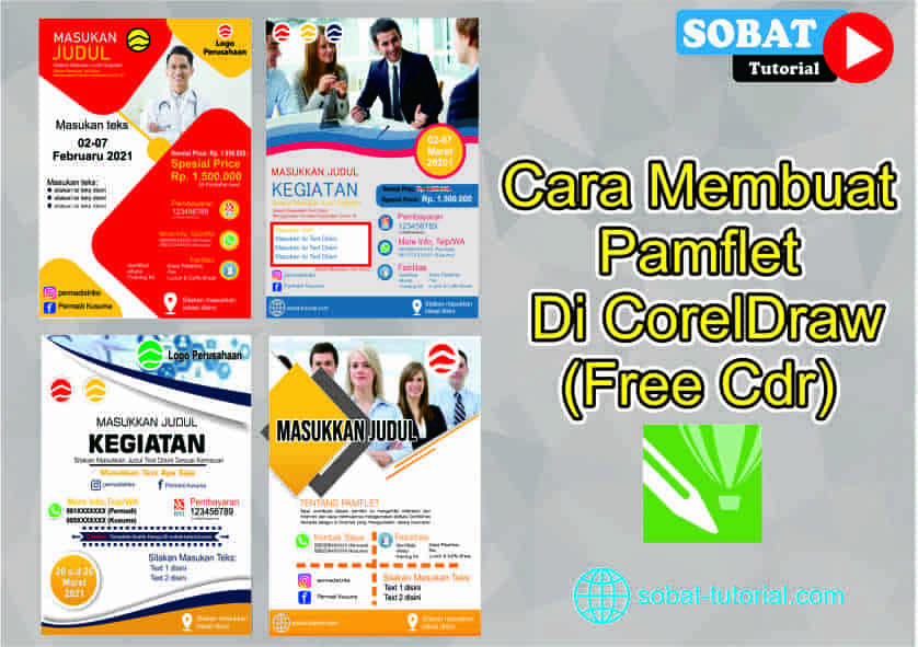 Cara Membuat Pamflet Di CorelDraw (Free Cdr) - Sobat-Tutorial