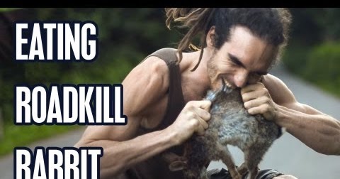 Man Eats Roadkill Rabbit- NOT FOR THE FAINT OF HEART- (Warning: Foul ...